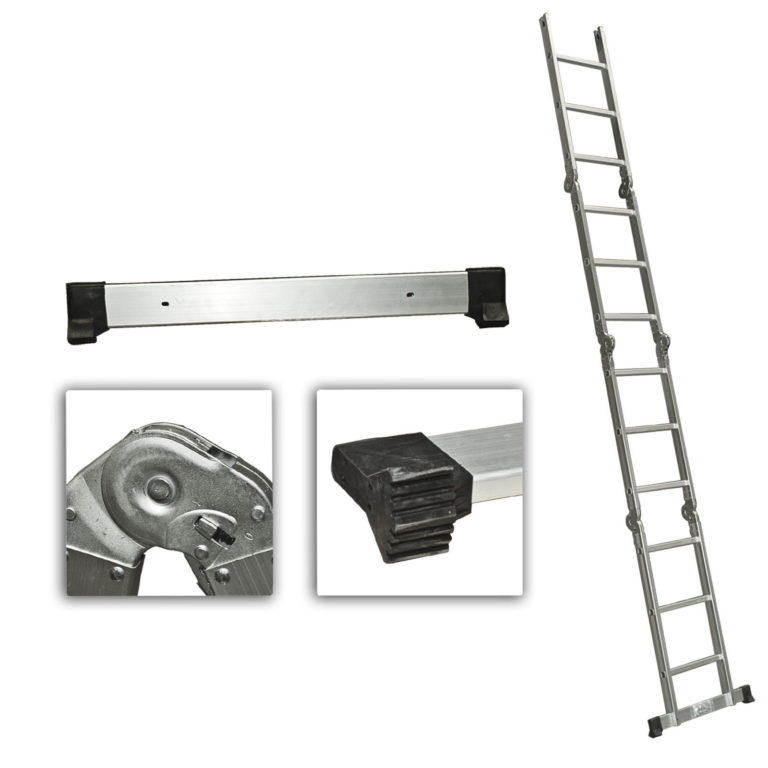 LADDER 12 FOOT Multi-Purpose-Position Aluminum Folding – Build Master Tools